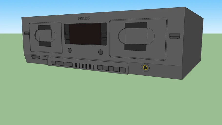 Philips stereo dual cassette deck (m. FC 911) | 3D Warehouse