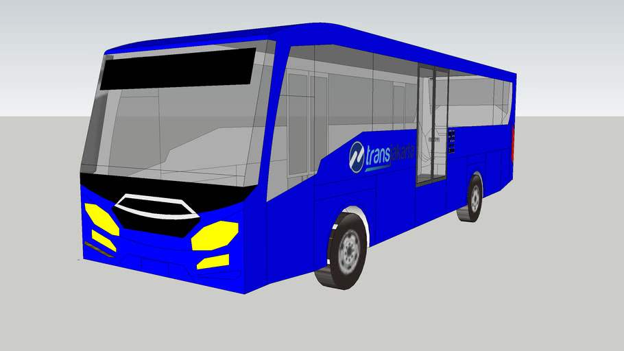 Bus Transjakarta PPD | 3D Warehouse
