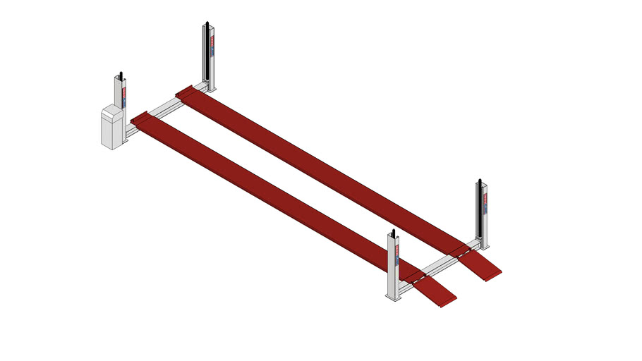 4-Post Platform Lift Models | 3D Warehouse