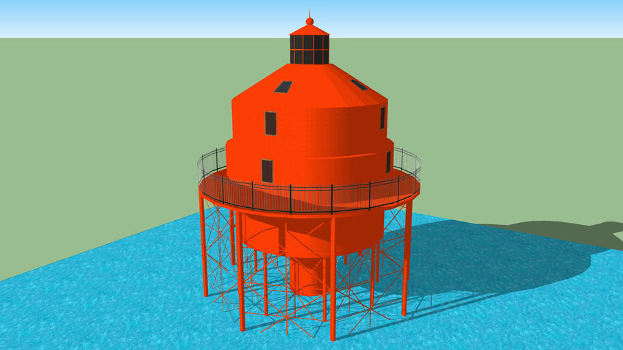 Basic Screw-pile Lighthouse | 3D Warehouse