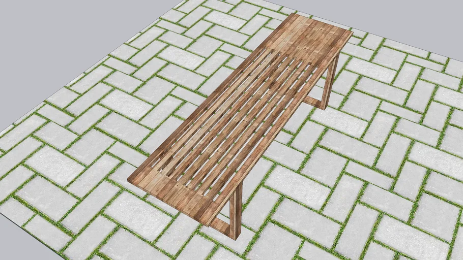 Wooden Bench | 3D Warehouse