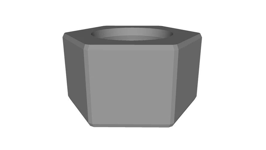 Hex Nut 5/8in - Detailed | 3D Warehouse