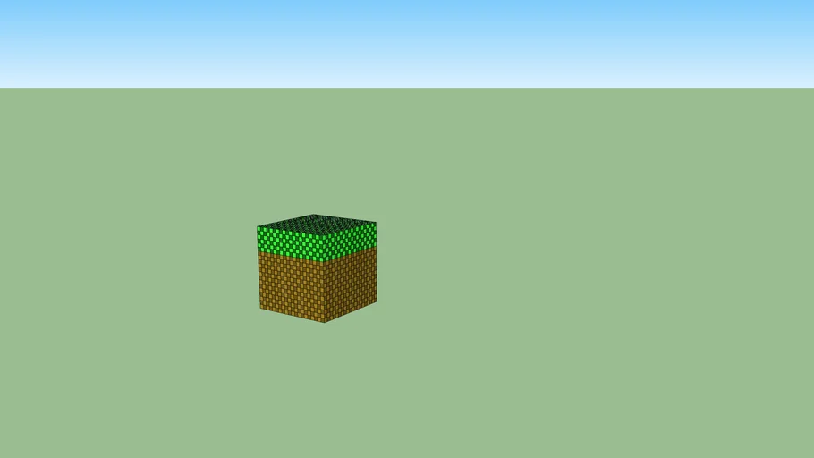 grass block minecraft | 3D Warehouse