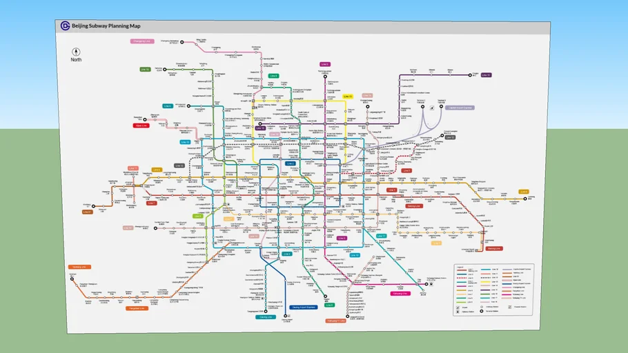 Beijing subway map | 3D Warehouse