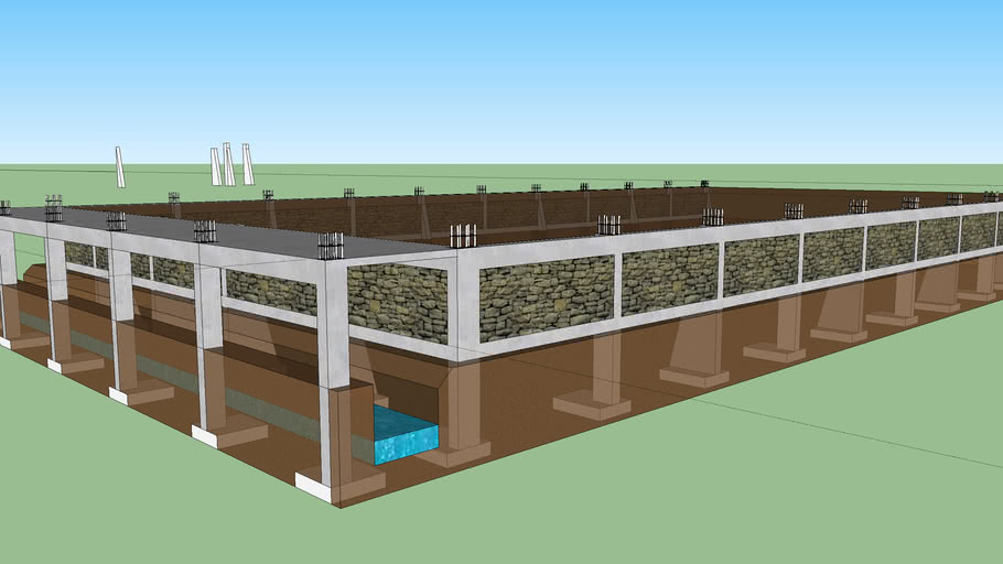 Contention Wall | 3D Warehouse