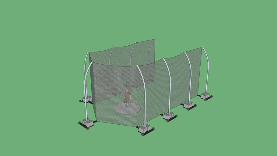 732240 Portable Discus Cage | 3D Warehouse