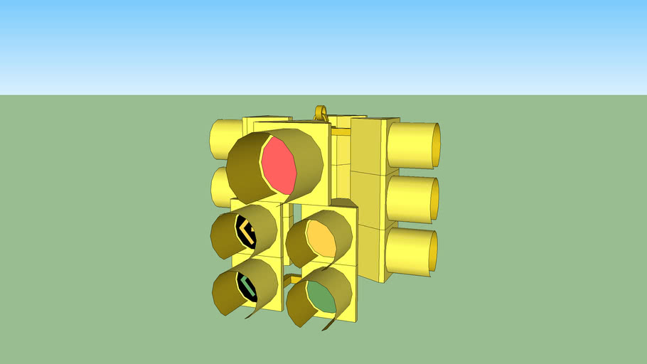 4-way signal with dog house light | 3D Warehouse