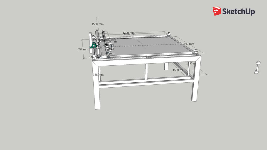CO2 laser table | 3D Warehouse