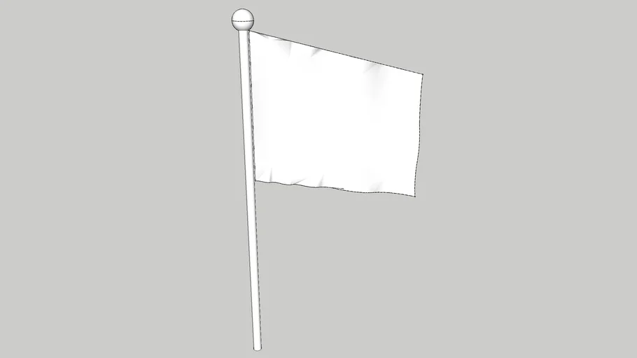 Flag with Pole | 3D Warehouse