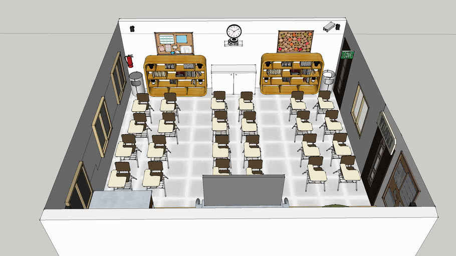 Virtual Classroom Layout | 3D Warehouse