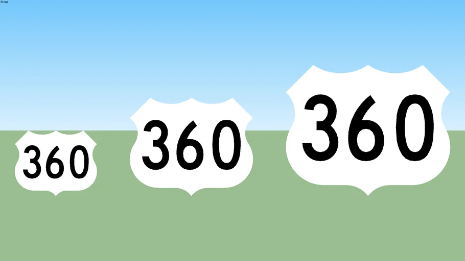 U.S. 360 Sign | 3D Warehouse