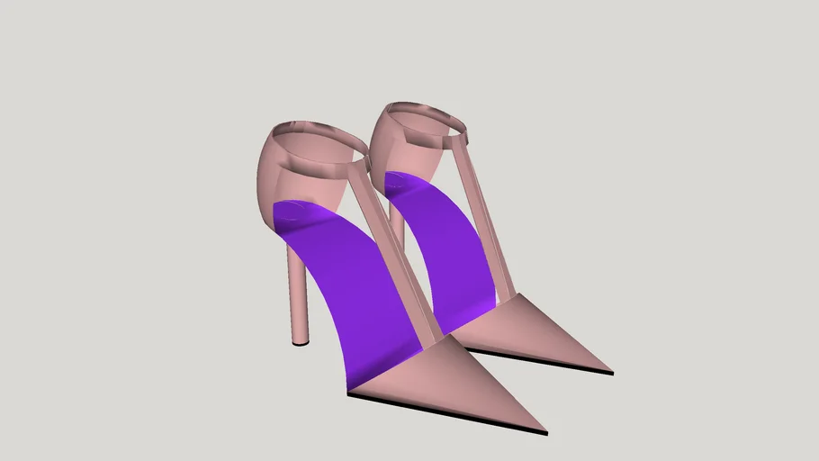 Agnus Pointy Toe Shoe | 3D Warehouse