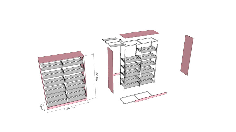 BOOK RACKS/ STACKS | 3D Warehouse
