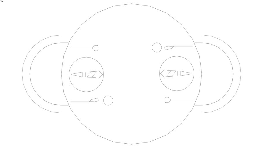 2D Round Table w/2 seats | 3D Warehouse