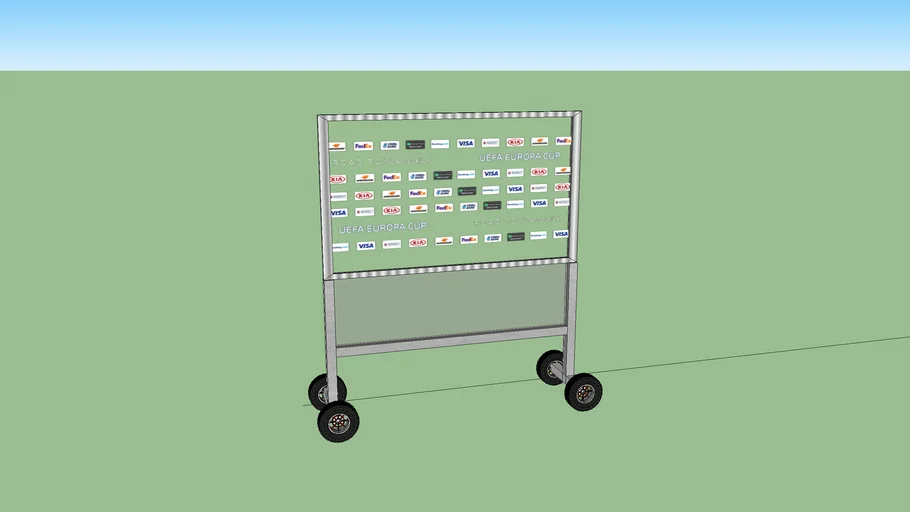 Valla publicitaria con ruedas | 3D Warehouse