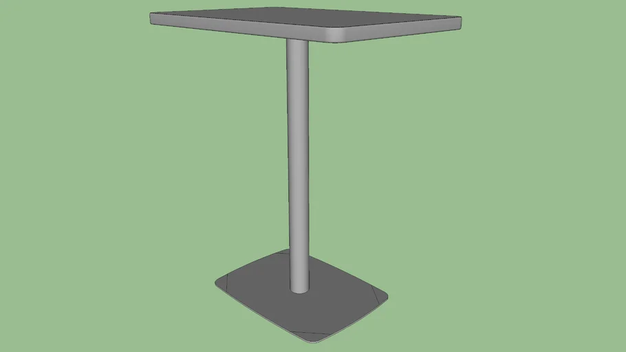 42' High, 24'x36', Rectangular Onesima Table, Eased Edge, Solid Wood ...