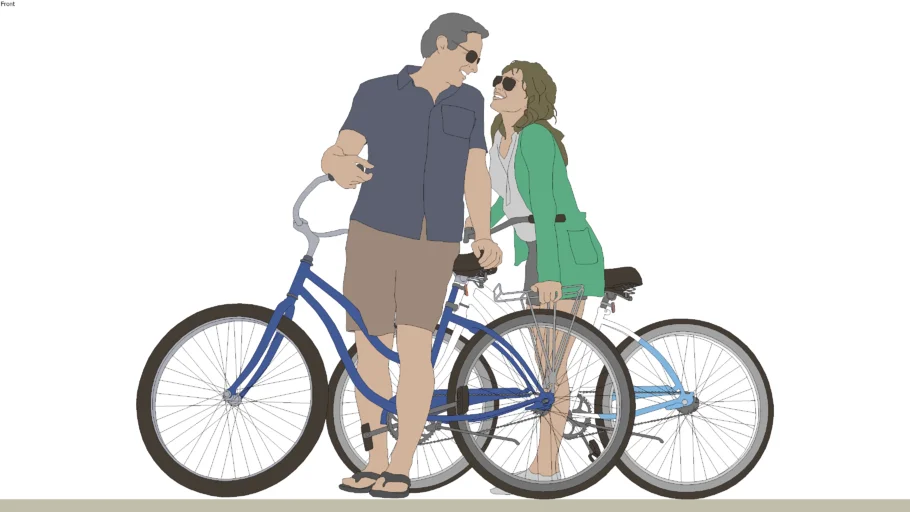 2D Bicycle Couple | 3D Warehouse