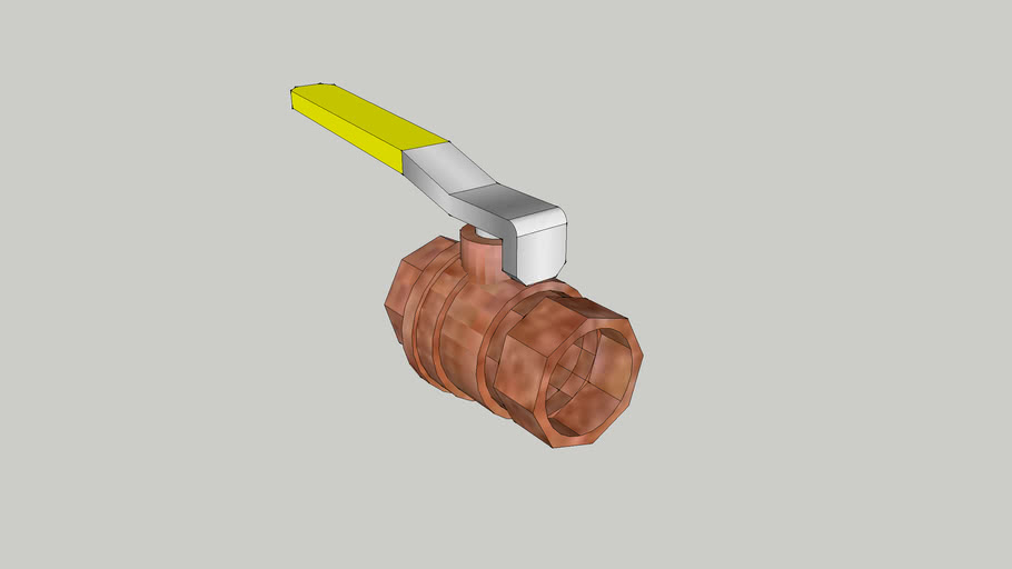 1' Brass Ball Valve | 3D Warehouse