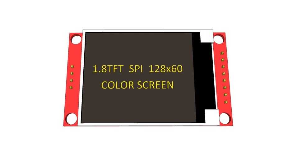 1.8TFT 128x60 SPI Color module | 3D Warehouse