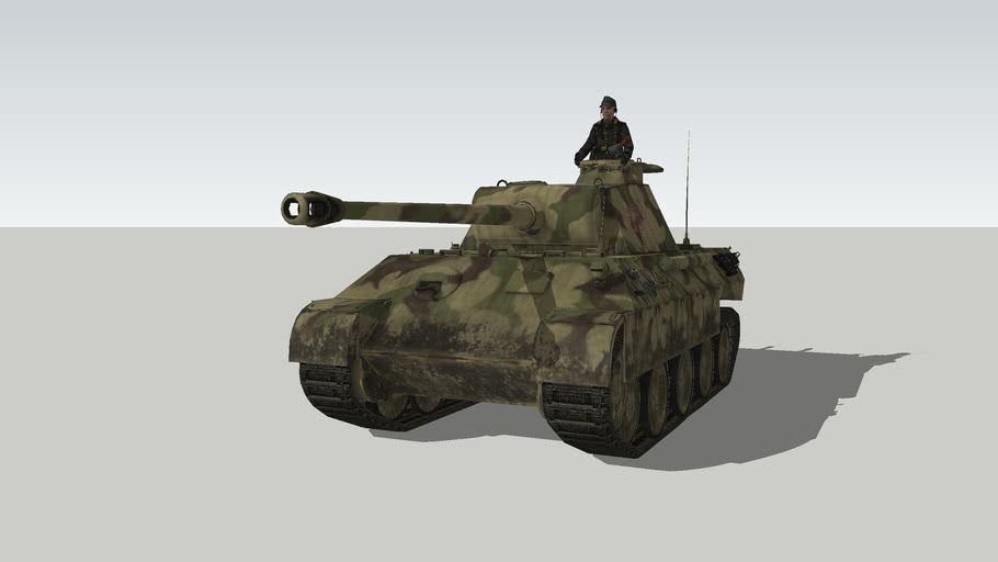 WW2 German Panther Heavy Tank Set 01 | 3D Warehouse