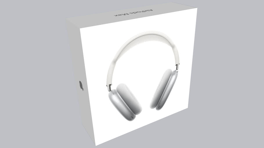 Apple AirPods Max Silver Box | 3D Warehouse