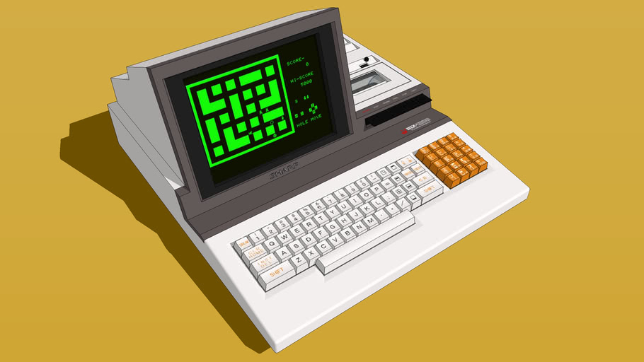 SHARP Personal Computer MZ-80A (1982:Japan) | 3D Warehouse