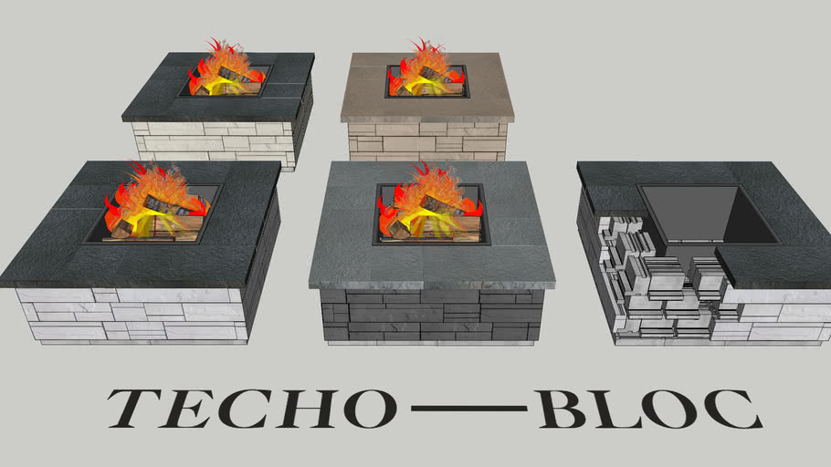 Techo-Bloc - Iconic Fire Pits | 3D Warehouse