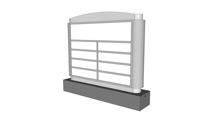 Double Sided Multi-Tenant Monument Sign 1 | 3D Warehouse