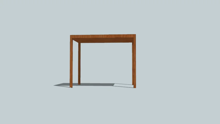 wood table | 3D Warehouse