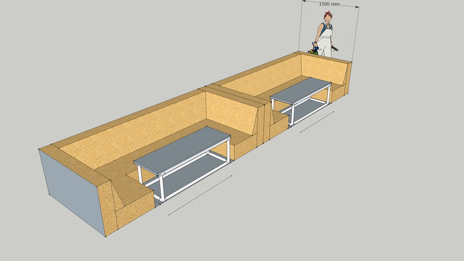 booth seating the common | 3D Warehouse