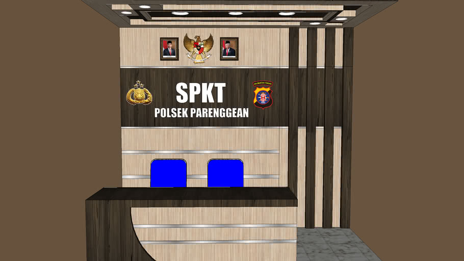 BACKDROP SPKT Polres | 3D Warehouse