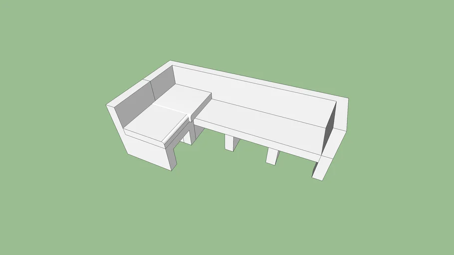 Sofa_w_storage_outdoor | 3D Warehouse