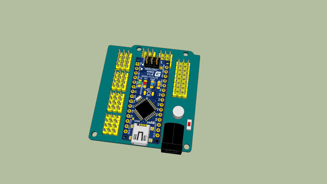 Arduino nano with Shield | 3D Warehouse