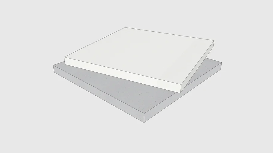 Skum Acoustics - Slät – Basotect acoustic panel | 3D Warehouse