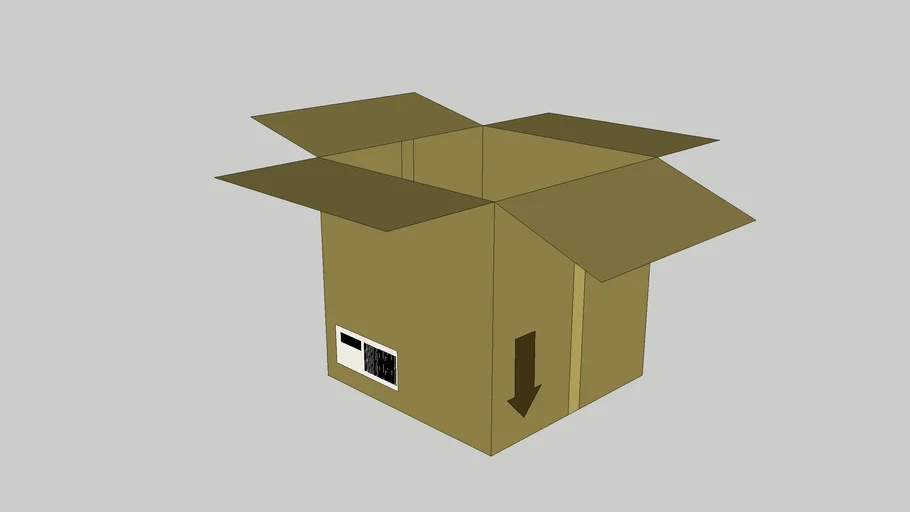 A Cardboard Box | 3D Warehouse