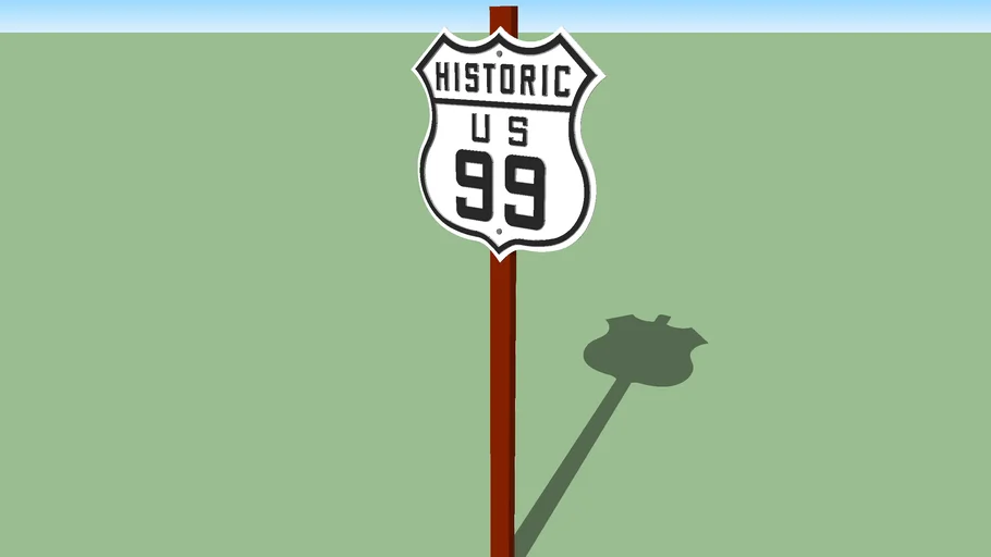 UPDATE!!!!!: US Route 99 - 'The Pacific Highway' (1926-1964) | 3D Warehouse