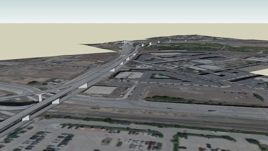 HOV flyover Highway Interchange | 3D Warehouse