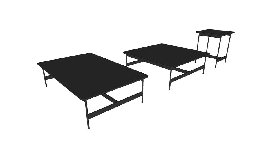 3d Table Clipart Black