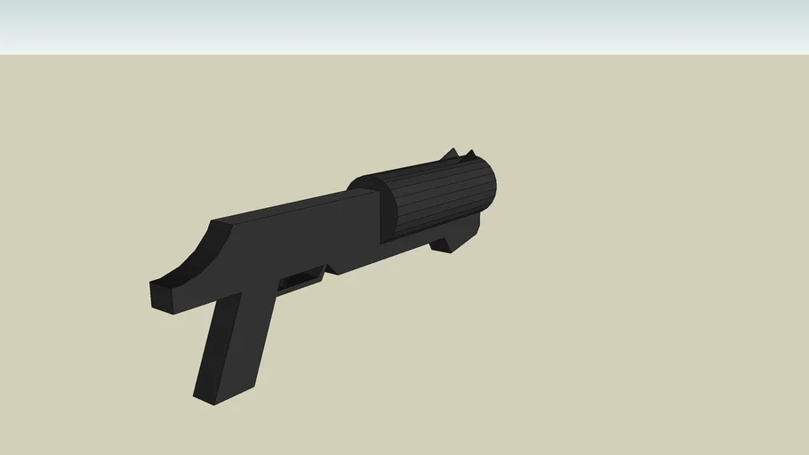 Captain Fordo (Alpha-77)'s DC-15s side arm blaster | 3D Warehouse