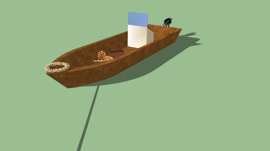 Wooden boat | 3D Warehouse