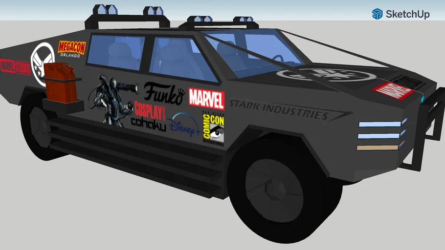 Marvel War Machine Car | 3D Warehouse