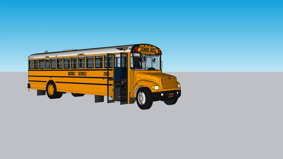 2005 IC CE300 school bus, (65 passenger) (FL-spec) | 3D Warehouse