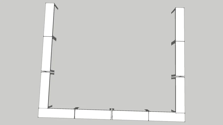 4x3 U shape SUU table | 3D Warehouse