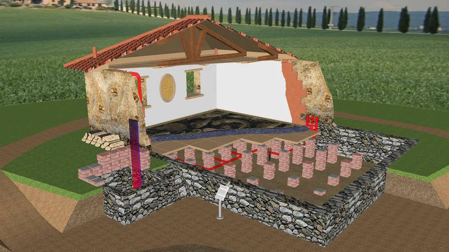Hypocaust Reconstruction by HenkieTenk | 3D Warehouse