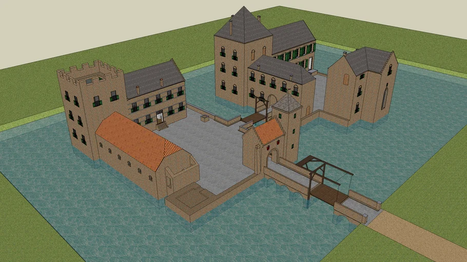 Partially demolished castle | 3D Warehouse