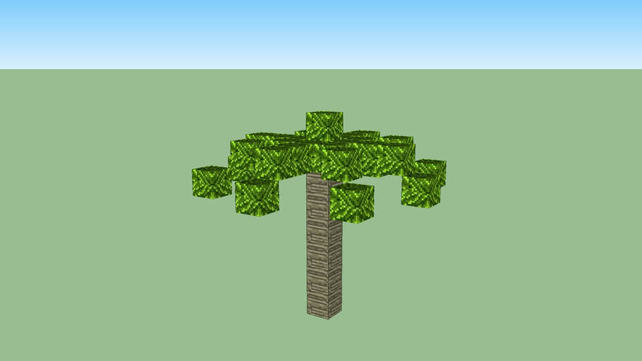 minecraft tropicraft palm tree (SMALL) | 3D Warehouse
