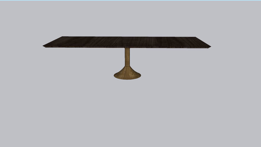 RH aero wood rectangular dining table.skp | 3D Warehouse