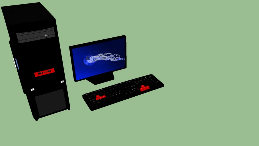 Computer Set | 3D Warehouse