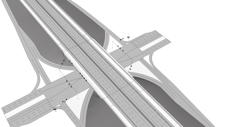 SPUI Interchange (Widening Under Construction) | 3D Warehouse
