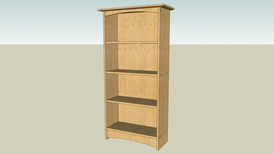 Arts and Crafts Bookcase from Popular Woodworking Magazine | 3D Warehouse